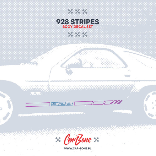 Side stripes set for 928 Model name - CarBone