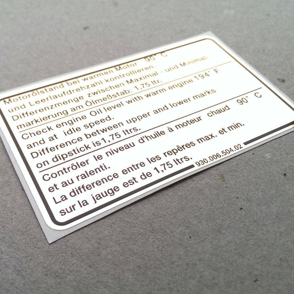 Engine bay stickers - CarBone