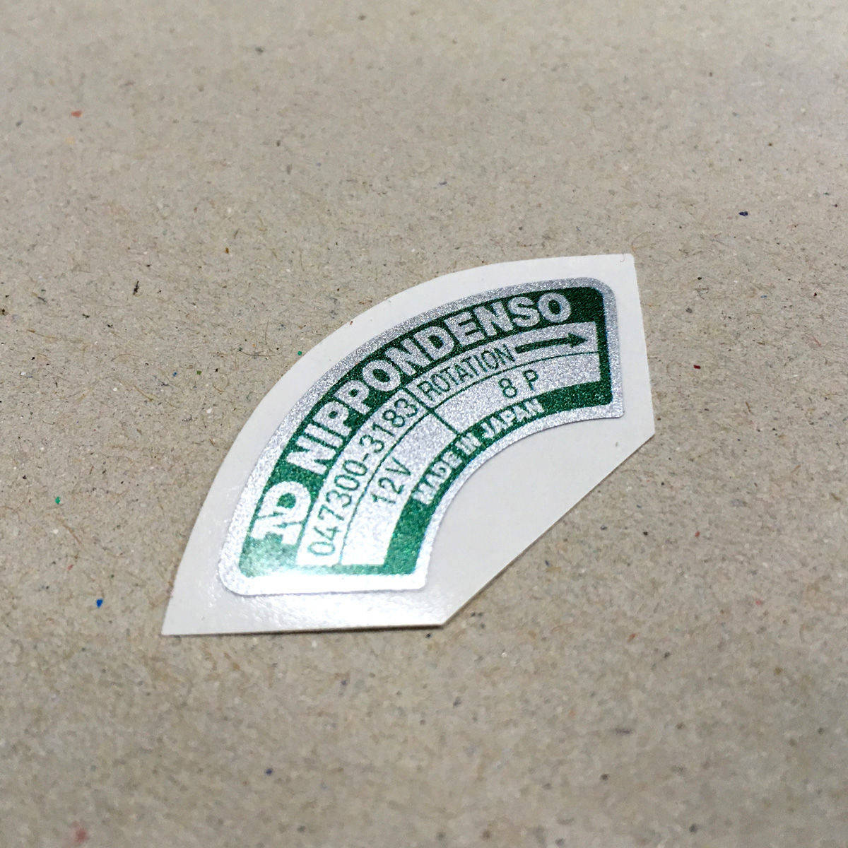 Nippondenso A/C compressor decal 3.2, 930 (1983 - 1989) - CarBone