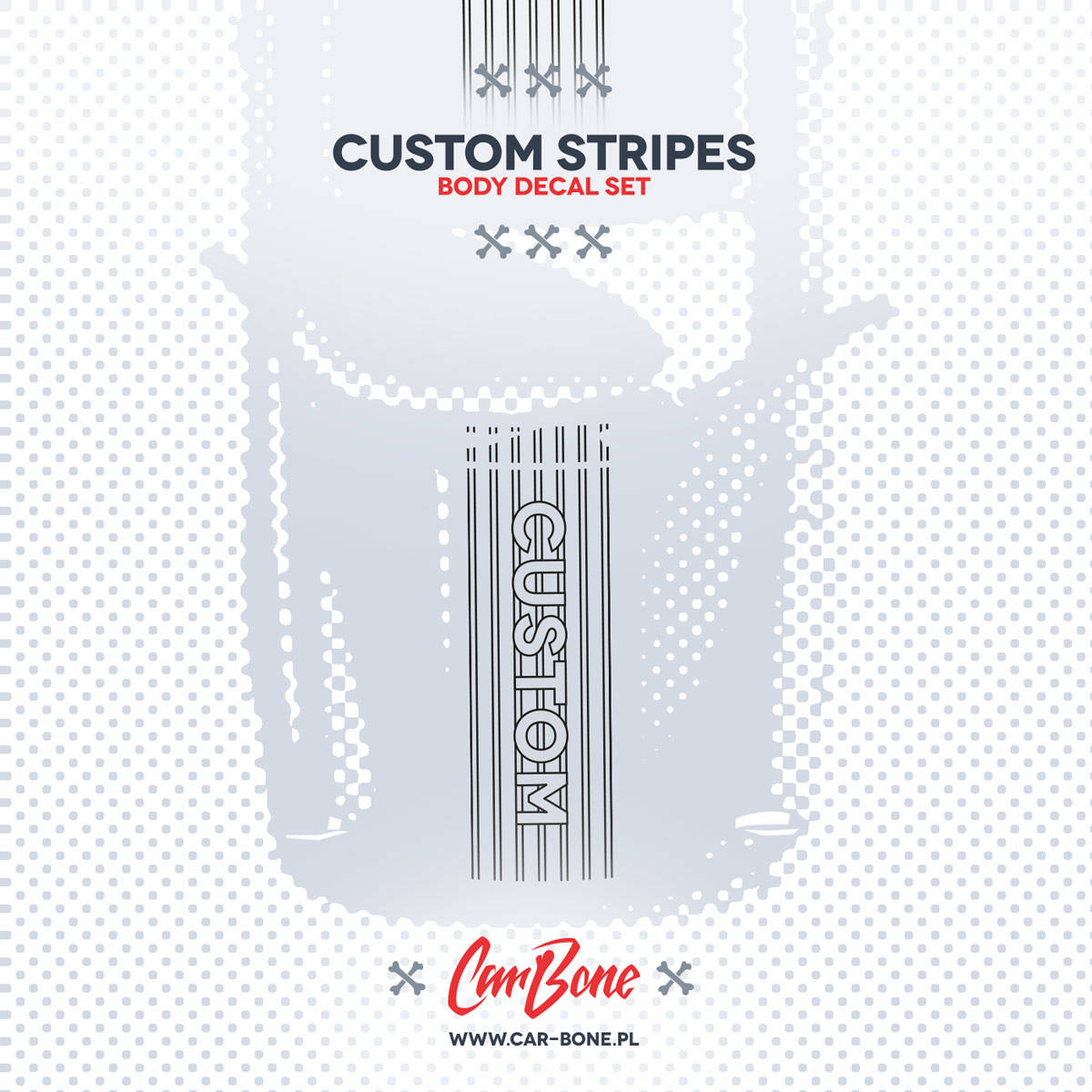 Vintage central stripes livery pack - Custom Custom - CarBone