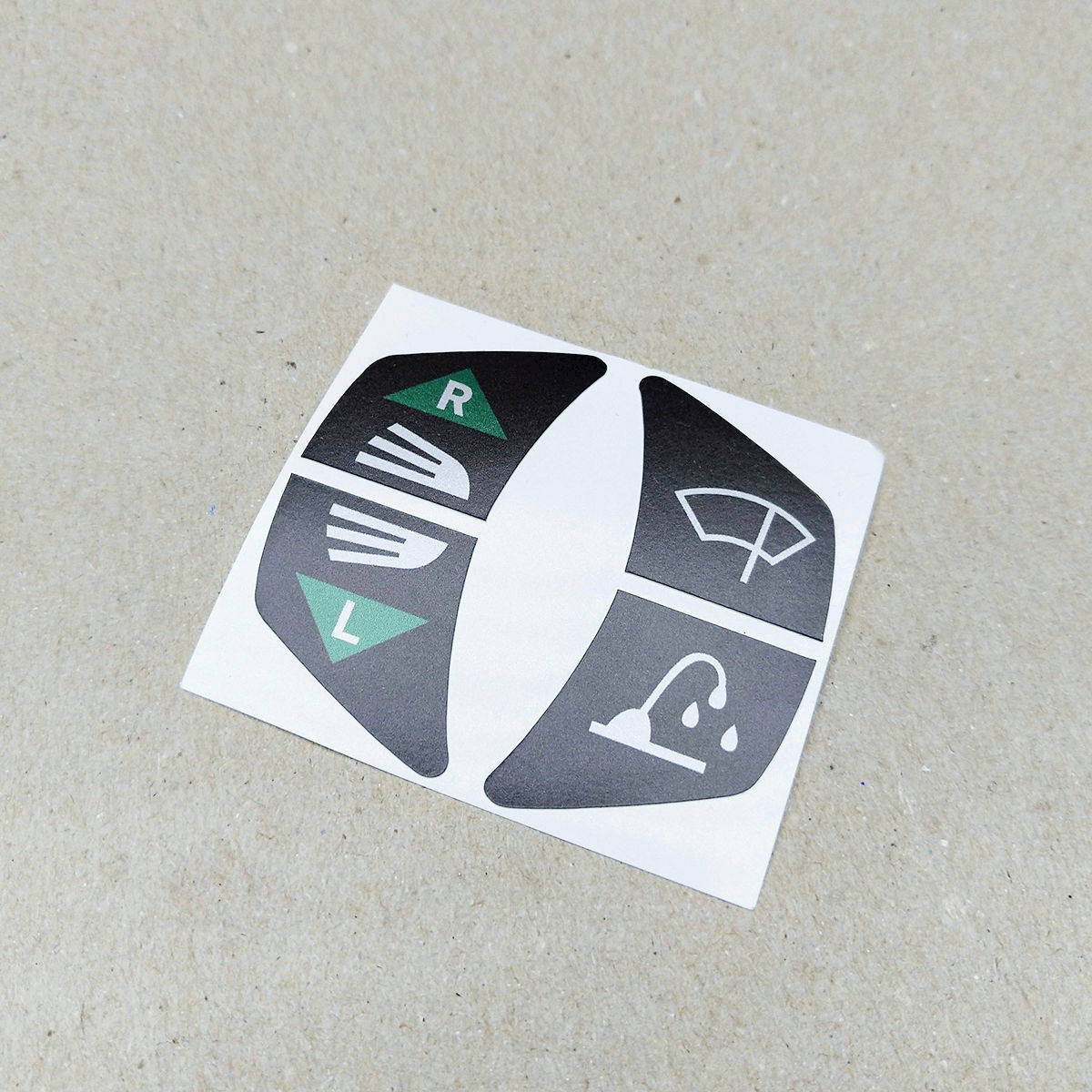 Indicator and Wiper Stickers (1968 - 1971) - CarBone